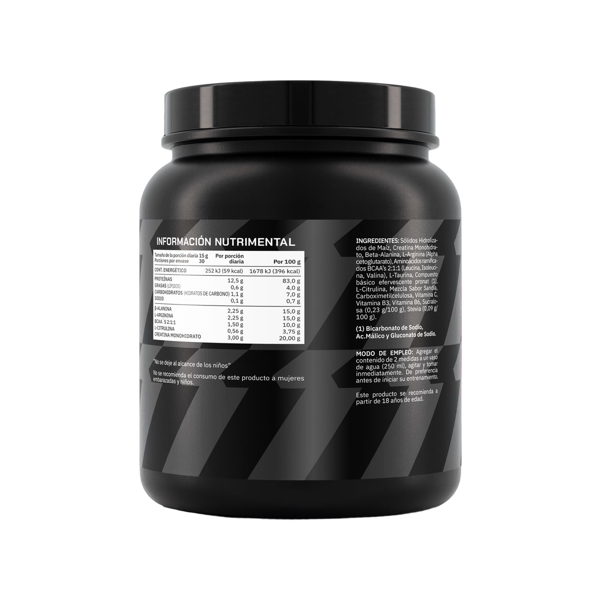 Antes del Entrenamiento Pre Workout Sabor Sandía 450g 30 porciones ...